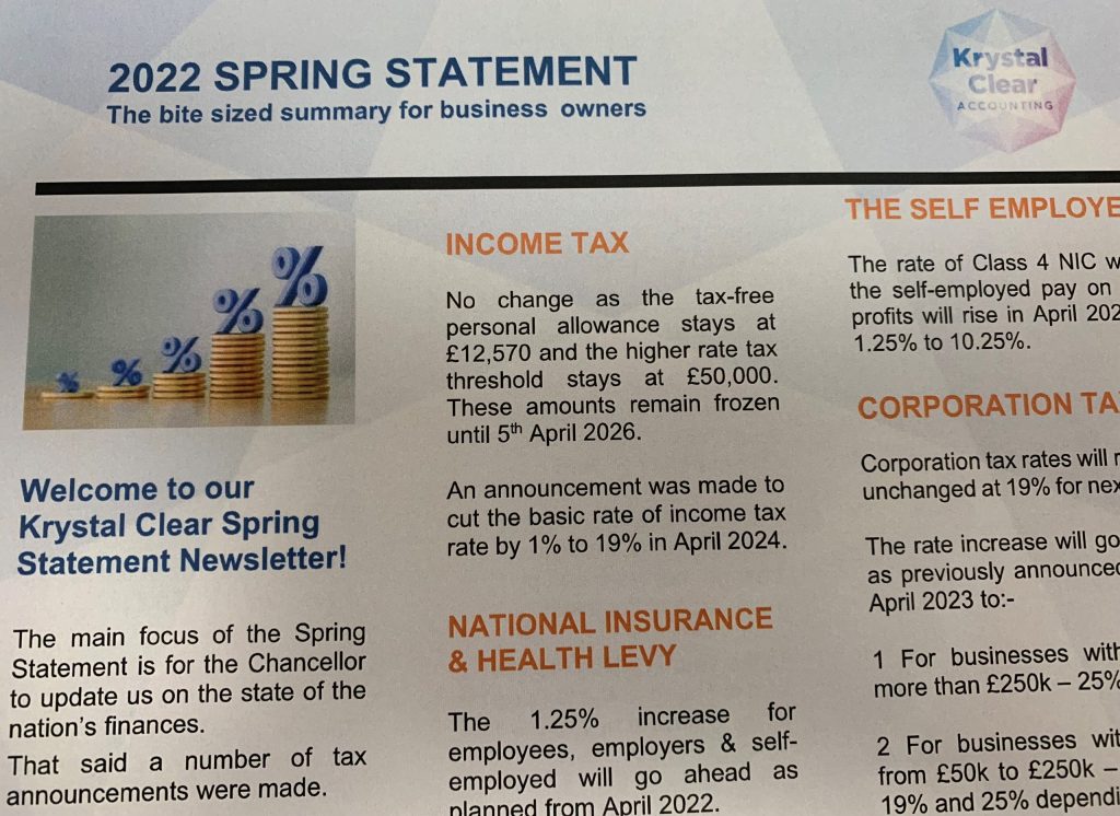 What small businesses need to know about the 2022 Spring Statement ...